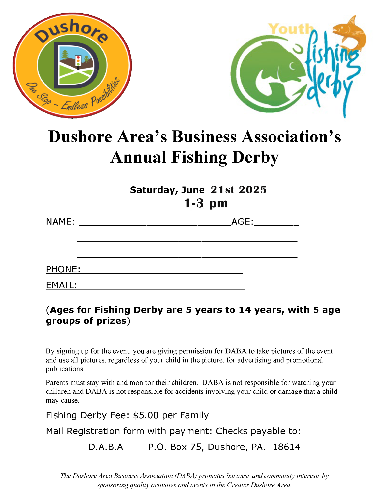 DABA Fishing Derby – Dushore Area Business Association