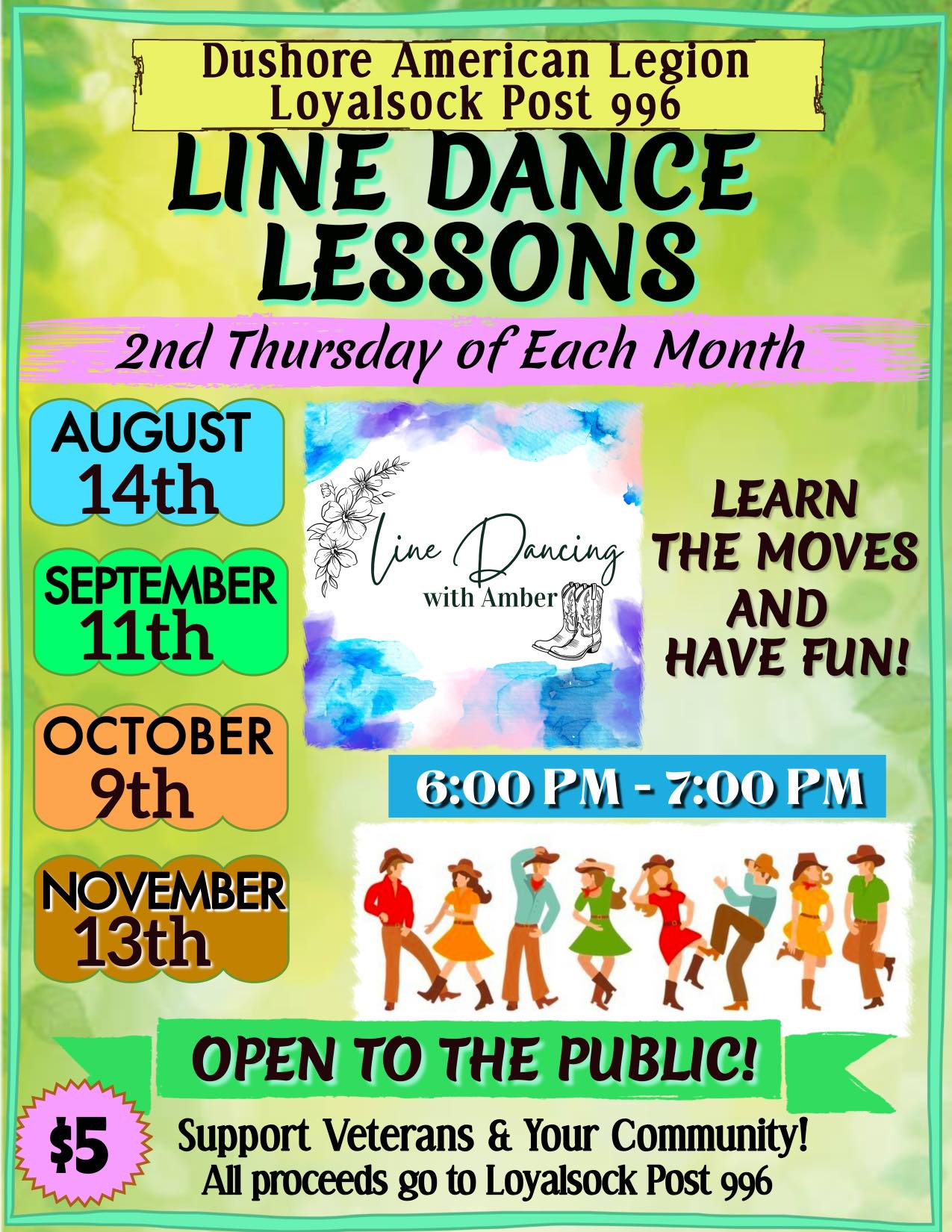Line Dance Lessons – Dushore Area Business Association